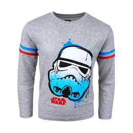 Star Wars Shirt 'Star Wars' Jungen Gr&ouml;&szlig;e 134 grau