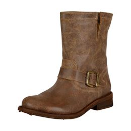 felmini Stiefelette Damen Gr&ouml;&szlig;e 37 camel Winterschuhe