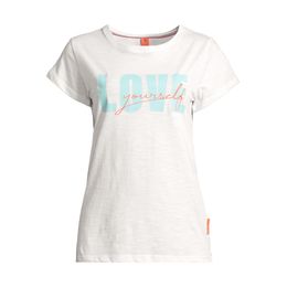 Salzhaut Shirt Damen Gr&ouml;&szlig;e XS hellblau / orange / offwhite