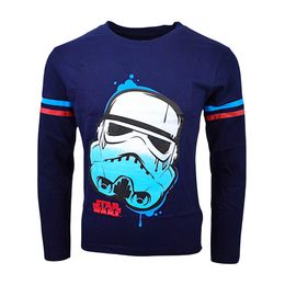 Star Wars Shirt 'Star Wars' Jungen Gr&ouml;&szlig;e 140 dunkelblau