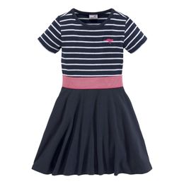 Kangaroos Kleid 'KAN' M&auml;dchen Gr&ouml;&szlig;e 116/122 marine / pink / wei&szlig;