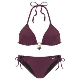 Bruno Banani Lm Bikini Damen Gr&ouml;&szlig;e XS aubergine