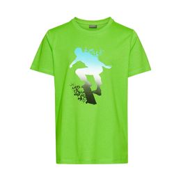 Kidsworld T-Shirt Jungen Gr&ouml;&szlig;e 176/182 hellblau / grasgr&uuml;n / schwarz / wei&szlig;