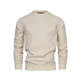 INDICODE Jeans Sweatshirt 'Jago' Herren Gr&ouml;&szlig;e S wollwei&szlig;