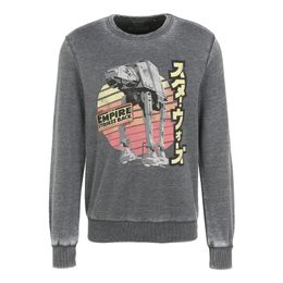 Recovered Sweatshirt 'Star Wars Empire Strikes Back Retro AT-AT' Herren Gr&ouml;&szlig;e XL grau