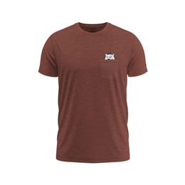Forsberg T-Shirt 'Stoltson' Herren Gr&ouml;&szlig;e S braunmeliert / schwarz / wei&szlig;