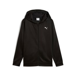 Puma Sportsweatjacke Jungen Gr&ouml;&szlig;e 164 schwarz