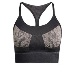adidas by Stella McCartney Sport-BH 'Seamless Yoga' Damen Gr&ouml;&szlig;e M/L beige / schwarz