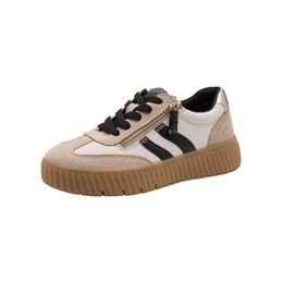 Tamaris Sneaker Damen Gr&ouml;&szlig;e 36 elfenbein / sand / schwarz