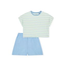 Schiesser Shorty ' Teens Nightwear ' M&auml;dchen Gr&ouml;&szlig;e 152 hellblau / mint / wei&szlig;