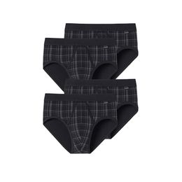 Schiesser Slip 'Original Classics' Herren Gr&ouml;&szlig;e M grau / schwarz