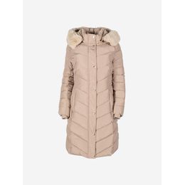 Passioni Winterparka 'Lange Steppjacke mit Kapuze' Damen Gr&ouml;&szlig;e S beige