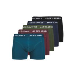 Jack & Jones Jack & Jones Boxershorts 'JACTeo' Herren Gr&ouml;&szlig;e L dunkelblau / gr&uuml;n / petrol / rot