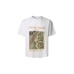 Pepe Jeans T-Shirt 'Hyde Park' Herren Gr&ouml;&szlig;e XL beige / oliv / schwarz / wei&szlig;