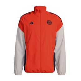 adidas Performance Trainingsjacke 'FC Bayern Tiro 25' Herren Gr&ouml;&szlig;e M orangerot / schwarz / wei&szlig;