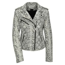 Madeleine Mode Madeleine Jacke Damen Gr&ouml;&szlig;e XS hellgrau / schwarz / wei&szlig;