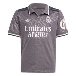adidas Performance Trikot 'Real Madrid 24/25' Jungen Gr&ouml;&szlig;e 176 grau / wei&szlig;