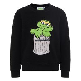 Carlo Colucci Sweatshirt 'Defabianis' Jungen Gr&ouml;&szlig;e 134/140 gelb / hellgr&uuml;n / schwarz / wei&szlig;