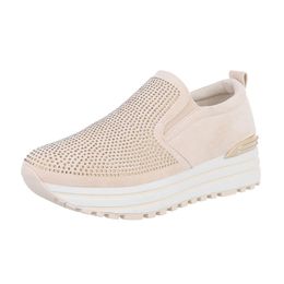 Ital-Design Sneaker low Damen Gr&ouml;&szlig;e 36 gold / ros&eacute;