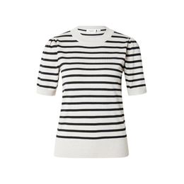 Saint Tropez Pullover 'Mila' Damen Gr&ouml;&szlig;e L hellgrau / schwarz