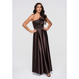 Ombre Abendkleid Damen Gr&ouml;&szlig;e 36 dunkelbraun Winterkleid