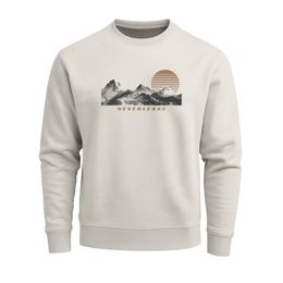 Neverless Sweatshirt 'Mountain' Herren Gr&ouml;&szlig;e M beige