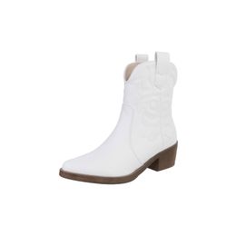 Ital-Design Cowboystiefel Damen Gr&ouml;&szlig;e 41 wei&szlig; Winterschuhe