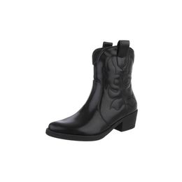 Ital-Design Cowboystiefel Damen Gr&ouml;&szlig;e 37 schwarz Winterschuhe