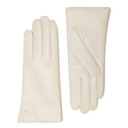 Isabel Bernard Fingerhandschuhe Damen Gr&ouml;&szlig;e S/M creme / hellbeige
