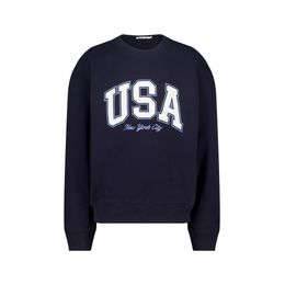 America Today Sweatshirt M&auml;dchen Gr&ouml;&szlig;e 122/128 dunkelblau / wei&szlig;