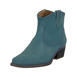felmini Stiefelette Damen Gr&ouml;&szlig;e 41 cyanblau Winterschuhe