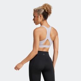 adidas Performance Sport-BH Damen Gr&ouml;&szlig;e S pastelllila / wei&szlig;
