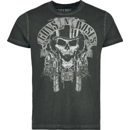 Guns N' Roses Guns N' Roses Top Hat Skull T-Shirt grau in 3XL *22146