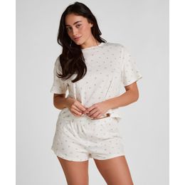 Hunkem&ouml;ller Hunkem&ouml;ller Pyjama Damen Gr&ouml;&szlig;e L lavendel / offwhite Winterkleid