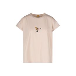 Sanetta Schlafshirt 'Kolibri' Damen Gr&ouml;&szlig;e S dunkelgelb / ros&eacute; / schwarz