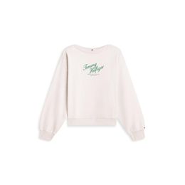 Tommy Hilfiger Sweatshirt Damen Gr&ouml;&szlig;e XS hellbeige / smaragd