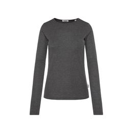 Senses.the Label Langarmshirt TA:MINA mit Rundhalsausschnitt Damen Gr&ouml;&szlig;e XS graumeliert