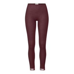Hanro Leggings ' Woolen Lace ' Damen Gr&ouml;&szlig;e S braun