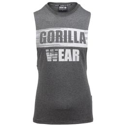Gorilla Wear Tank Top 'Lopez' Herren Gr&ouml;&szlig;e 4XL dunkelgrau / wei&szlig;