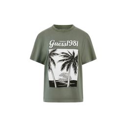 Guess T-Shirt Damen Gr&ouml;&szlig;e S hellgrau / oliv / schwarz