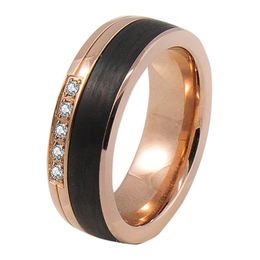 DOOSTI Ring Herren Gr&ouml;&szlig;e 64 gold / schwarz / transparent