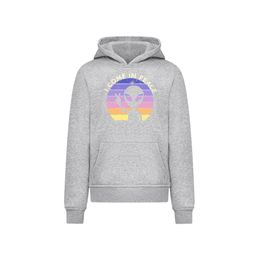 F4NT4STIC Sweatshirt 'Alien Peace Sunset' Jungen Gr&ouml;&szlig;e 110/116 indigo / gelb / graumeliert / orchidee