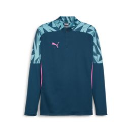 Puma Funktionsshirt 'Individual Final' Herren Gr&ouml;&szlig;e XL cyanblau / hellblau / pink
