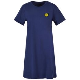 F4NT4STIC Kleid 'Lemon Cute Face' Damen Gr&ouml;&szlig;e 46 dunkelblau / gelb / gr&uuml;n Winterkleid