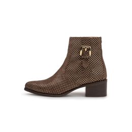 Floris van Bommel Ankle Boots 'EVI 05' Damen Gr&ouml;&szlig;e 41 dunkelbraun / gold Winterschuhe