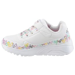 Skechers Sneaker M&auml;dchen Gr&ouml;&szlig;e 28 gelb / gr&uuml;n / pink / wei&szlig;