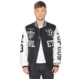 Top Gun &Uuml;bergangsjacke 'TGJ-2331' Herren Gr&ouml;&szlig;e XXL schwarz / wei&szlig;