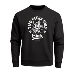 Neverless Sweatshirt 'Two Beers only' Herren Gr&ouml;&szlig;e L schwarz