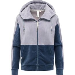 Ragwear Sweatjacke 'Colbien' Damen Gr&ouml;&szlig;e M enzian / taubenblau