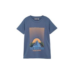 Color Kids T-Shirt Jungen Gr&ouml;&szlig;e 128 blau / pink